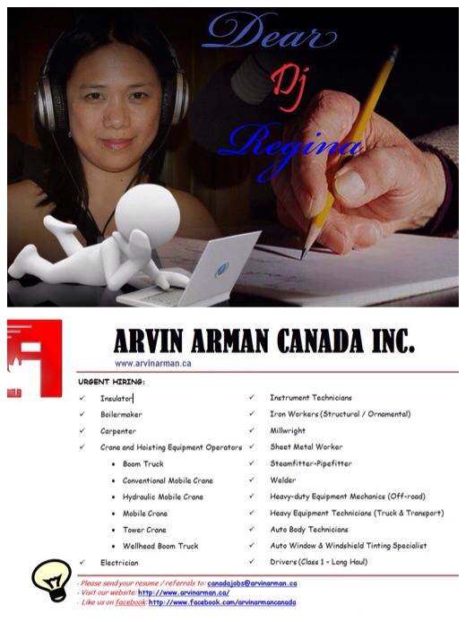 JOB OPPORTUNITIES IN CANADA - Tinig Pinoy Radio