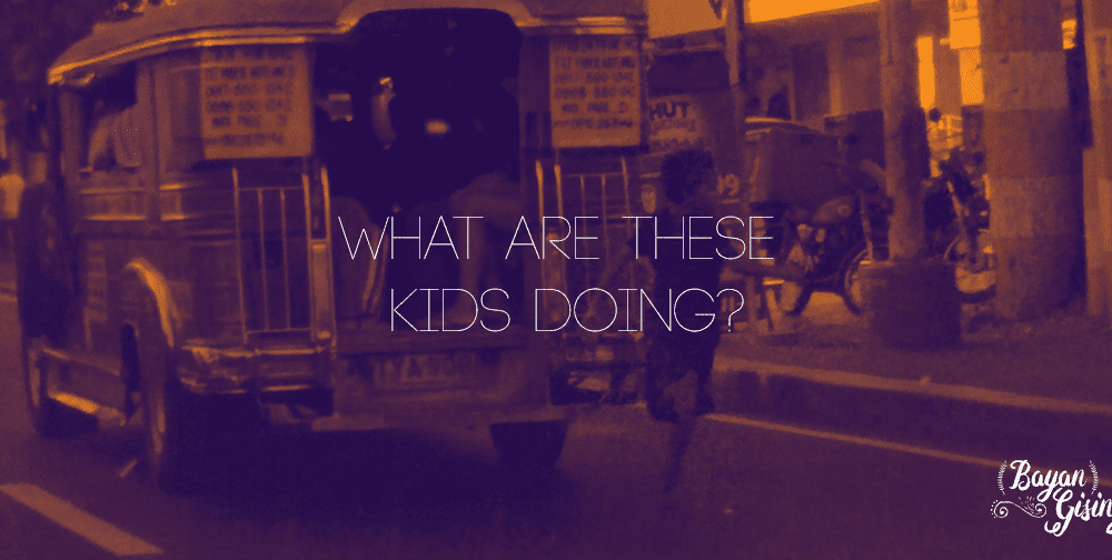 You won't believe what these kids are doing at the back of Jeepneys ...